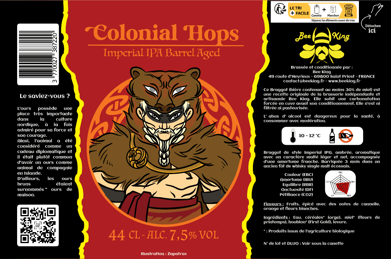 Colonial Hops - Imperial IPA - Barrel Aged (Whisky Ecossais) - Beeking